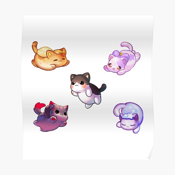 "aphmau squad cat funny youtube pack" Poster by marwa-Ah | Redbubble