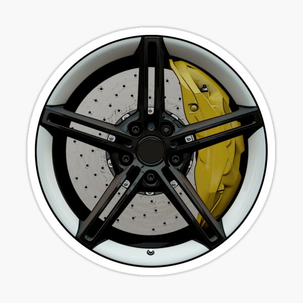 "Electric German Performance Car Original Wheel" Sticker by ApexFibers ...