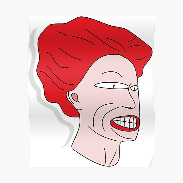"Woman with red hair meme" Poster by florigold | Redbubble