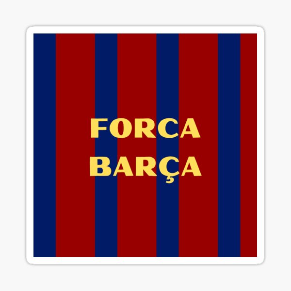 "Forca barca " Sticker for Sale by Pradeep11 | Redbubble