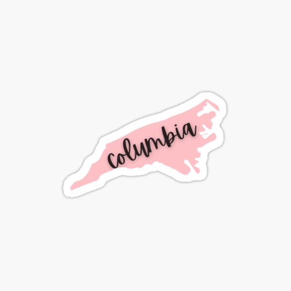 "Pink Cursive Columbia South Carolina " Sticker for Sale by Cyn2460 ...