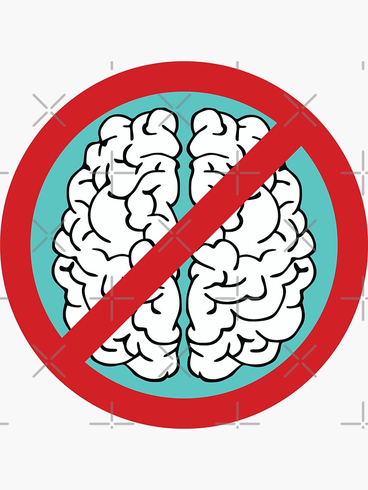 "Nerd Prohibition Sign" Sticker by TheMikis | Redbubble