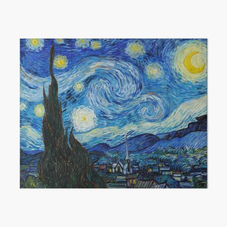 "Vincent Van Gogh - The Starry Night" Art Board Print for Sale by ...