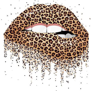 "Leopard Lips" Sticker for Sale by Zirrko | Redbubble
