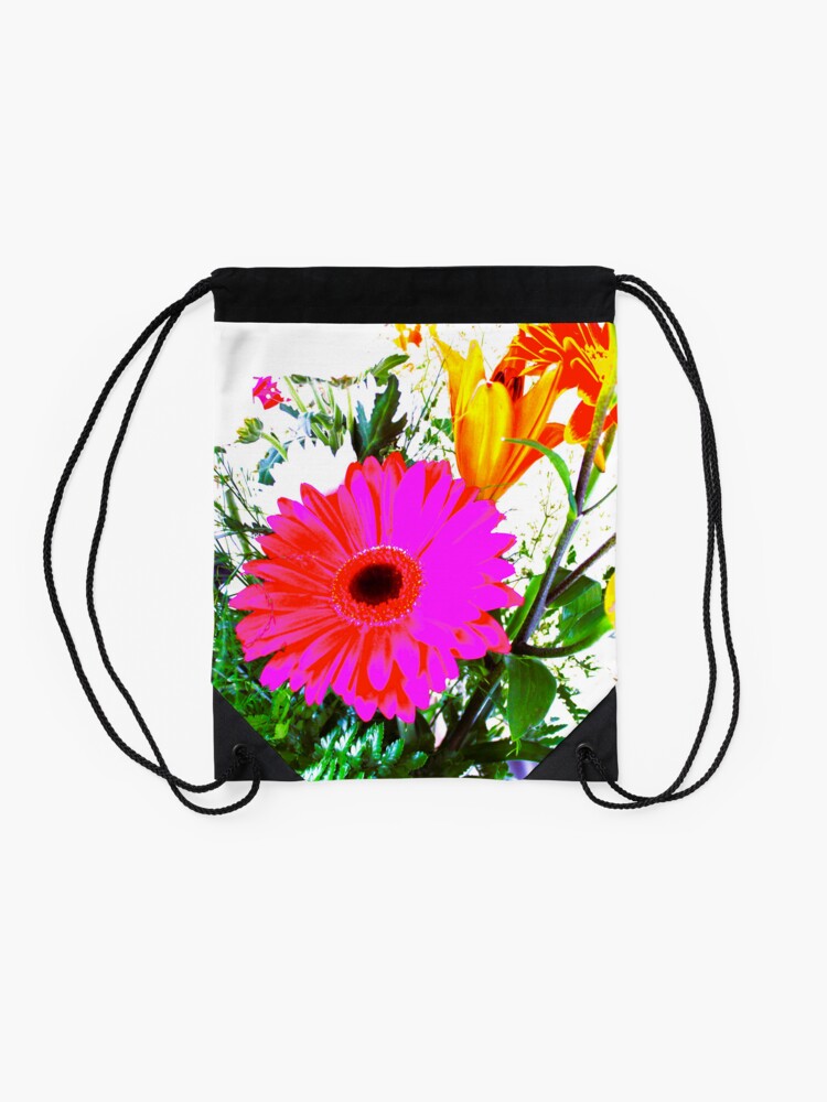 "Floral" Drawstring Bag for Sale by bobewing | Redbubble