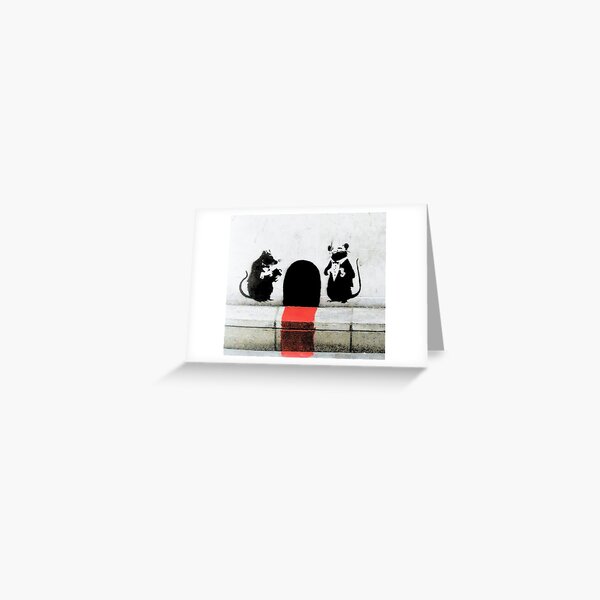 "Banksy - Red Carpet Dinner Service" Greeting Card by EinsamerBaum ...