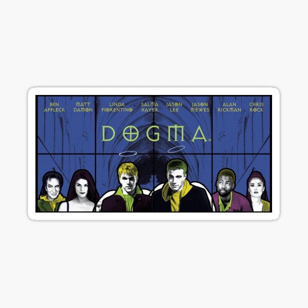 "dogma - 2" Sticker for Sale by bubble-juice | Redbubble