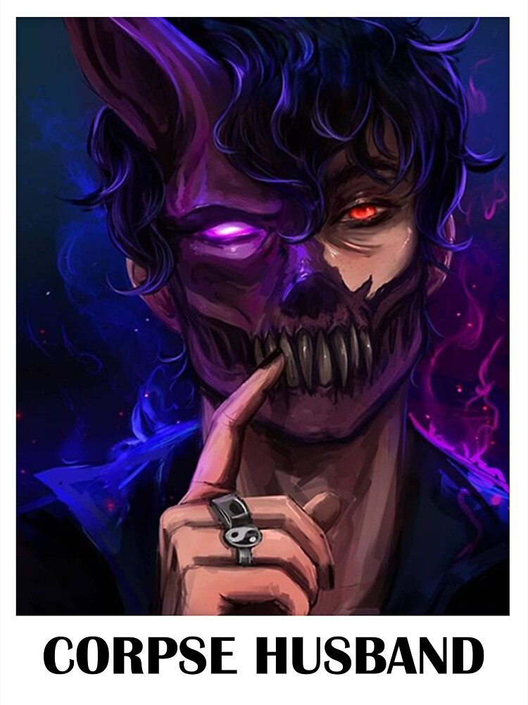 "" Corpse Husband " fan art " Sticker by lKing-Gaming | Redbubble