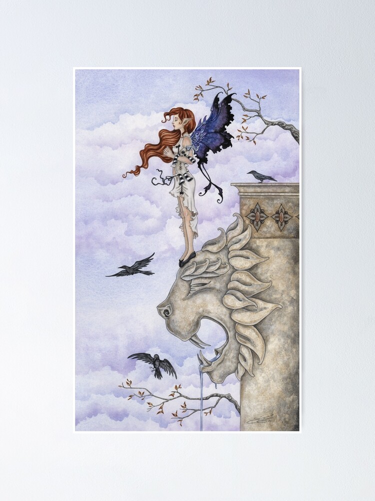 "Waiting" Poster for Sale by AmyBrownArt | Redbubble