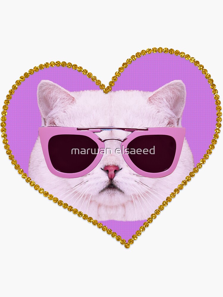 "Coco cat " Sticker by marwanelseed | Redbubble