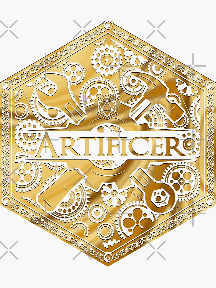 "DnD Class Emblem Artificer for role players gift" Sticker for Sale by ...