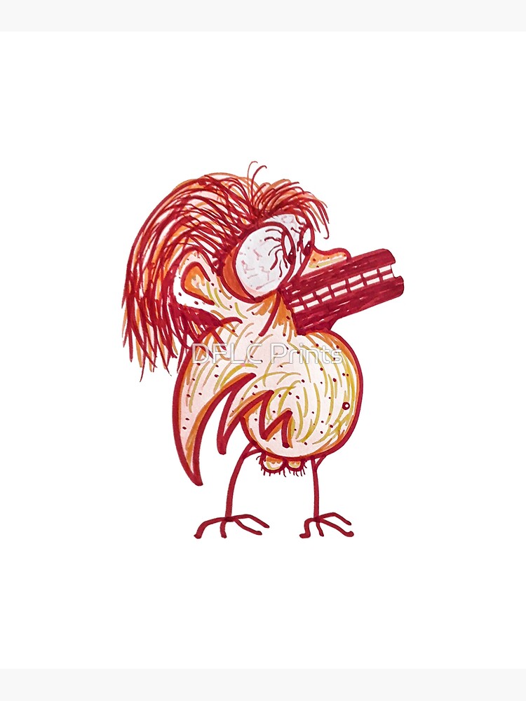 "Weird Fantasy Bird Drawing" Poster for Sale by DFLCreative | Redbubble