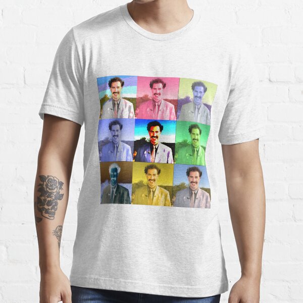 "Borat Collage" T-shirt for Sale by Bull007winkle | Redbubble | borat t ...
