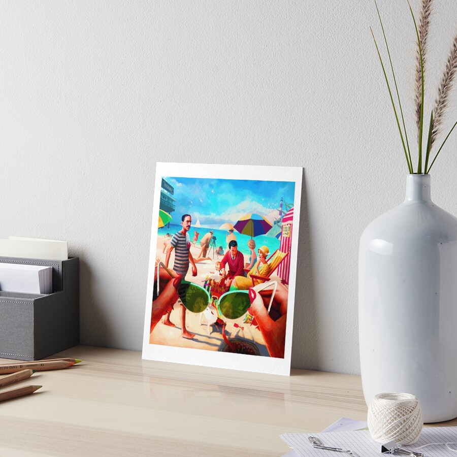 "Jeff Lee Johnson Under the Boardwalk" Art Board Print by Jeandabean9 ...