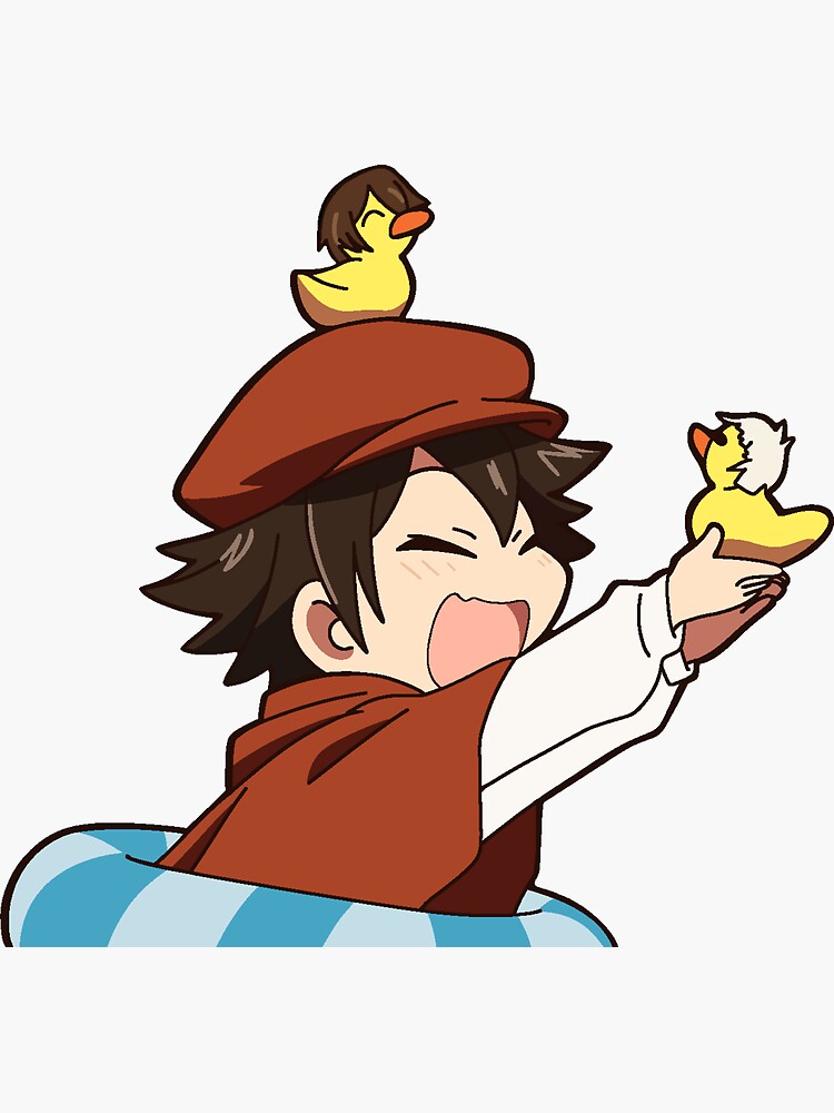 "Rubber Ducky Ranpo" Sticker for Sale by Gummy-Snail | Redbubble