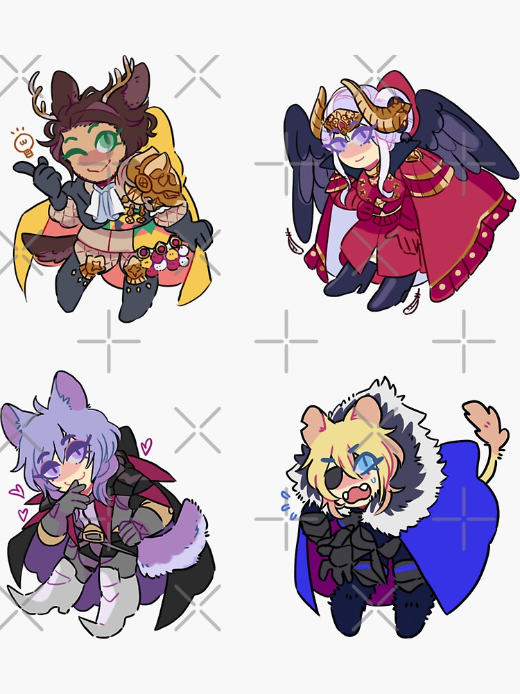 "fe3h house leader stickers" Sticker by s0bk | Redbubble
