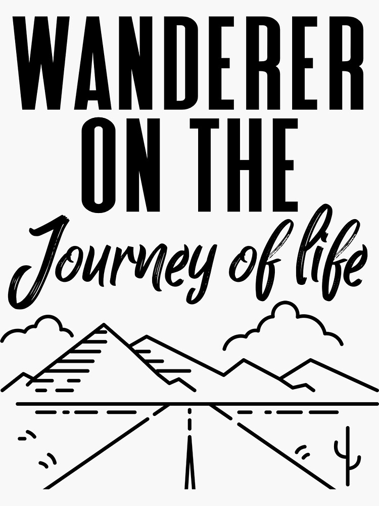 "Wanderer V2" Sticker by FrinksInk | Redbubble