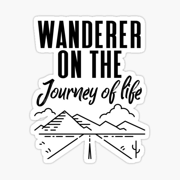 "Wanderer V2" Sticker by FrinksInk | Redbubble