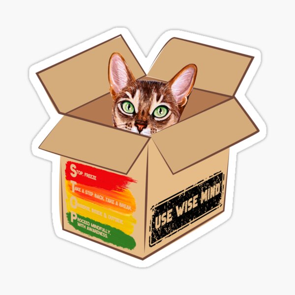 "Cat in a Box Collection. STOP Technique for coping with confronting ...