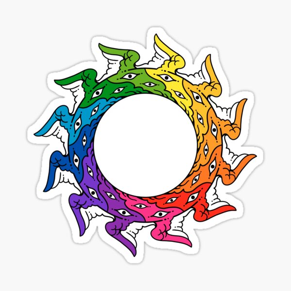 "Colorwheel Angel" Sticker by Skystreak279 | Redbubble