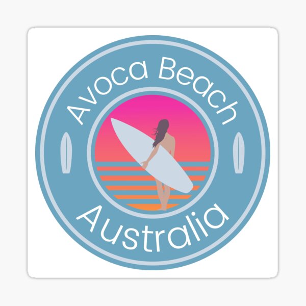 "Avoca Beach Australia" Sticker for Sale by Zaprinda | Redbubble