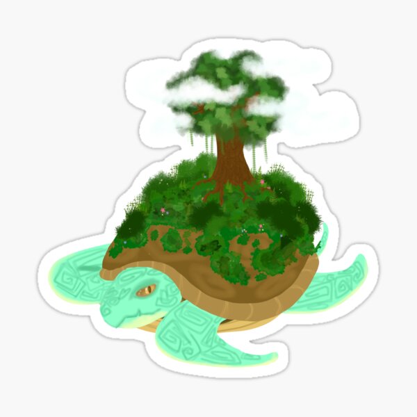 "Tortuga Terra" Sticker by FoxMintTea | Redbubble