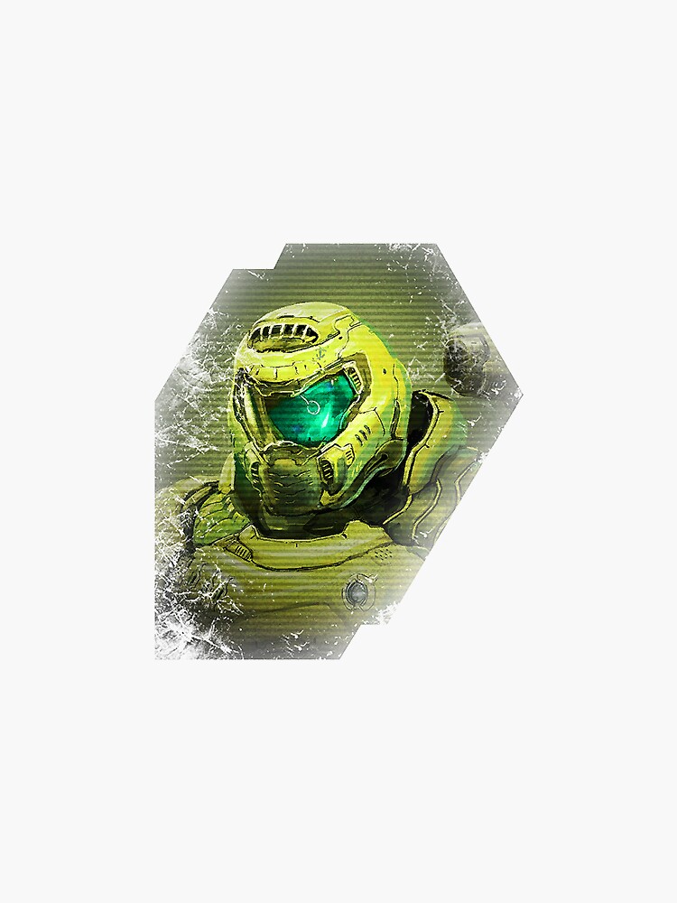 "Doom eternal Doom Slayer icon" Sticker for Sale by M106 | Redbubble