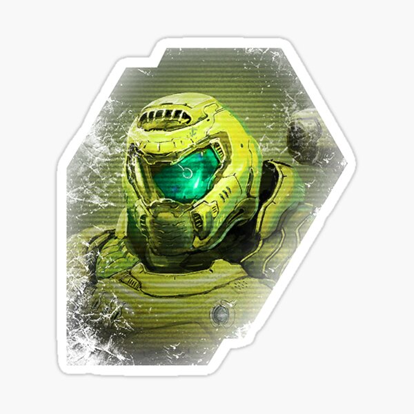 "Doom eternal Doom Slayer icon" Sticker for Sale by M106 | Redbubble