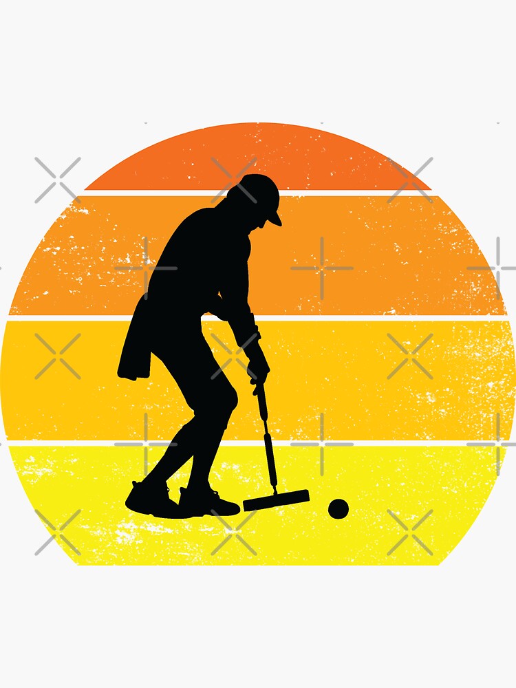 "Vintage Retro Croquet Player, Funny Croquet, Playing Croquet Quote ...