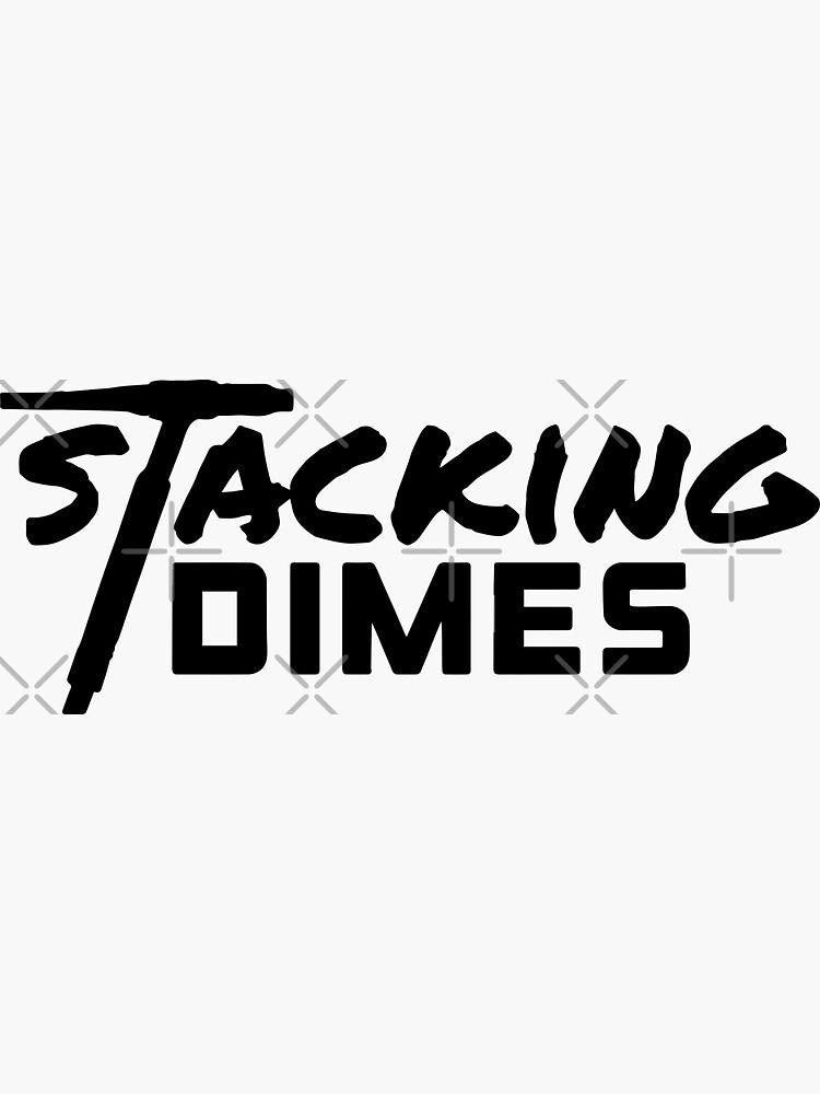 "Stacking Dimes" Sticker for Sale by IVTtech | Redbubble