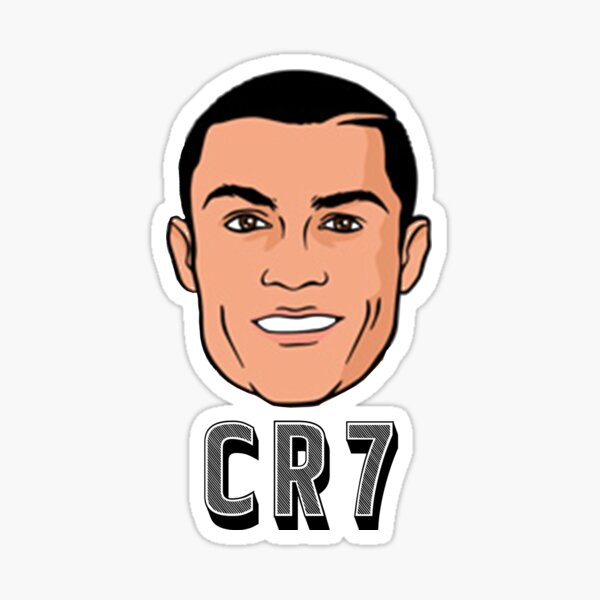 "CR7 , Cristiano Ronaldo fan-art" Sticker by DesignJadaStore | Redbubble