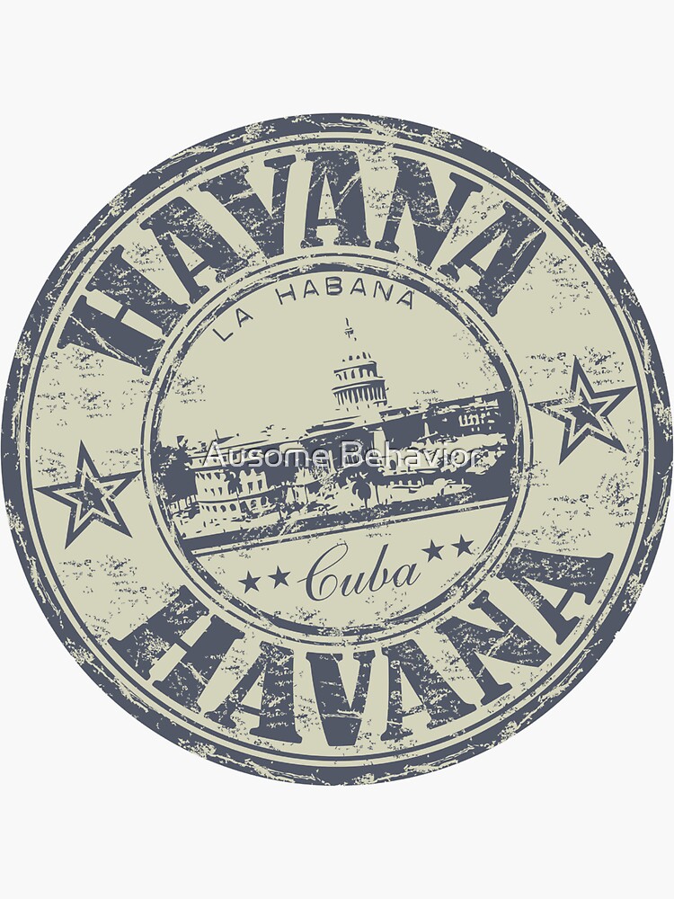 "Havana Cuba - Vintage - Cubano - Cubana - Cuba" Sticker for Sale by ...