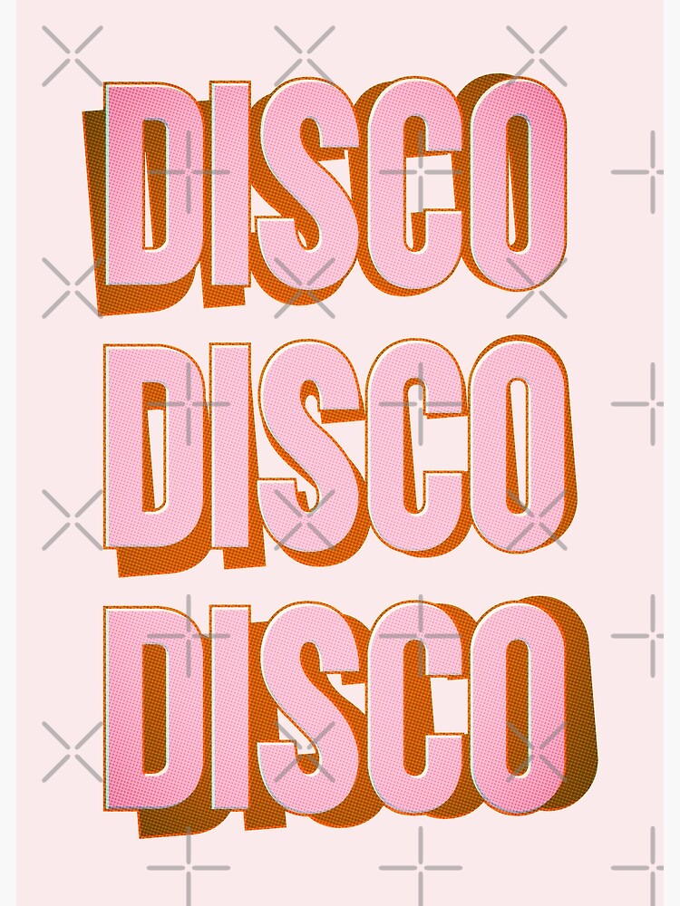 "Disco Disco Disco - Retro Vintage Typography Text Design" Poster by ...