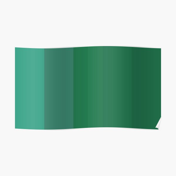Póster «Verde azulado degradado cinco rayas verticales» de LoloTrends ...