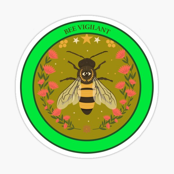 "Bee Vigilant - Powerful Insightful Quotes" Sticker by Cerkis | Redbubble