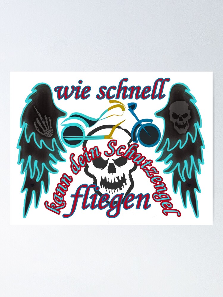 "guardian angel motorcycle," Poster for Sale by Han655 | Redbubble