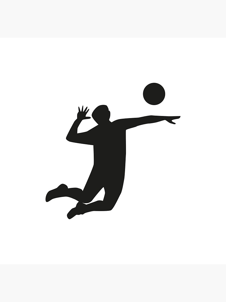 "Jumping Smash Volley Icon" Sticker by satyabagas01 | Redbubble
