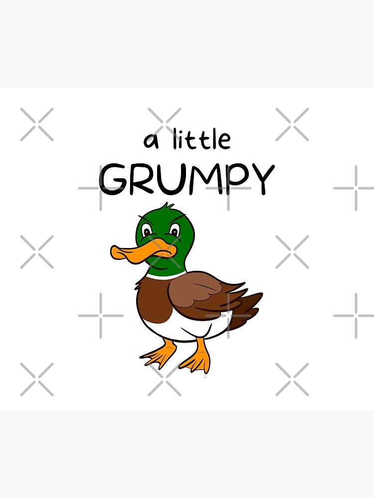 "A little Grumpy Duck Cartoon Drawing" Poster for Sale by SparkyMae ...