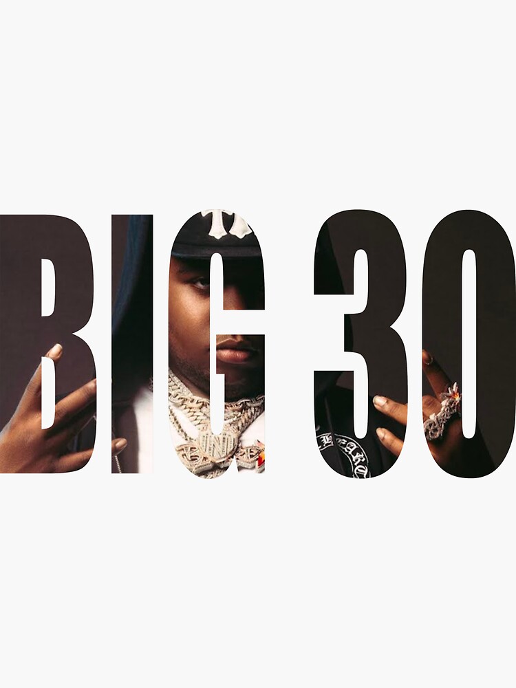 "Big 30 Rapper" Sticker by achristian2020 | Redbubble