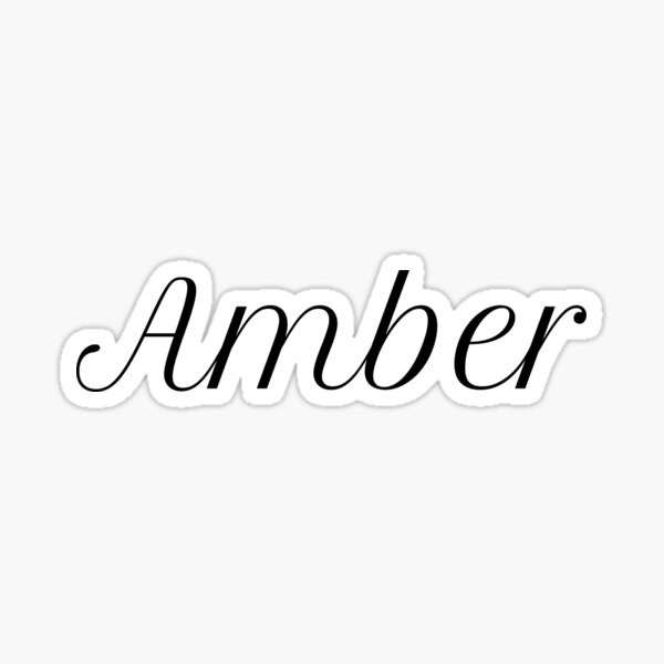 "Amber" Sticker for Sale by JuliesDesigns | Redbubble