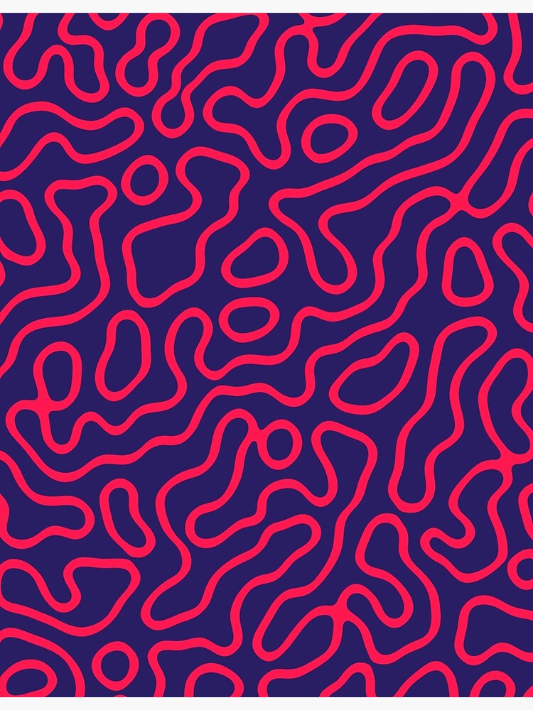 "Funky patterns - Pink & blue patterns " Poster for Sale by ...