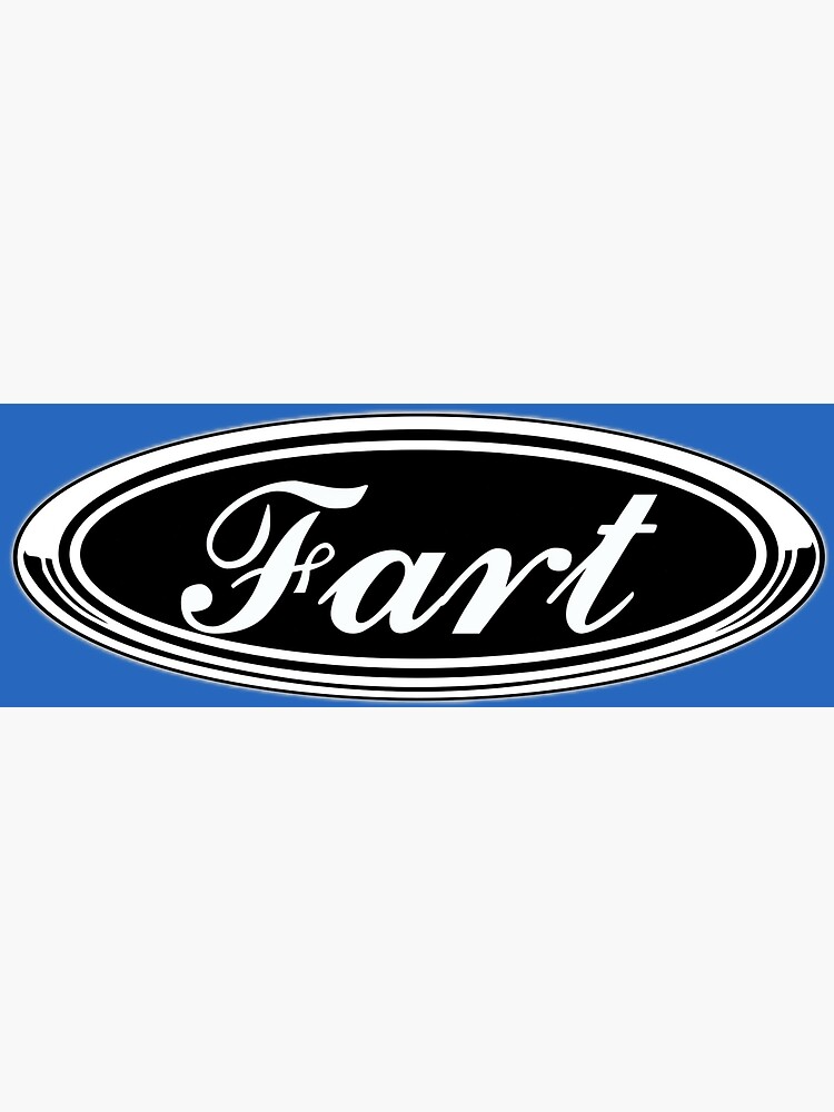 ""Fart" Logo White - Funny Fart" Poster for Sale by zachosz | Redbubble