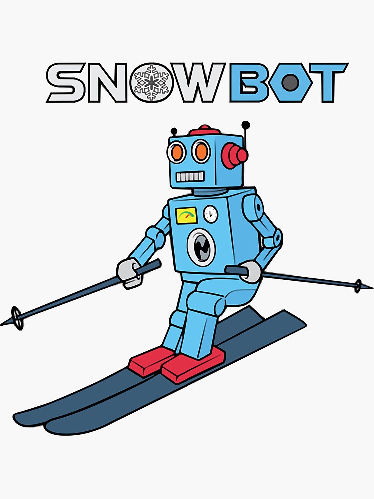 Pegatina «Snowbot (para ropa más oscura) también disponible con borde ...