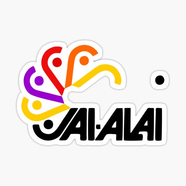"Jai Alai" Sticker by IbuidGreen | Redbubble