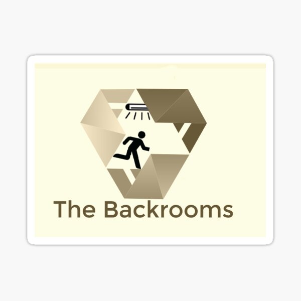 "The Backrooms Logo Merch Backroom Liminal Space Horror" Sticker by ...