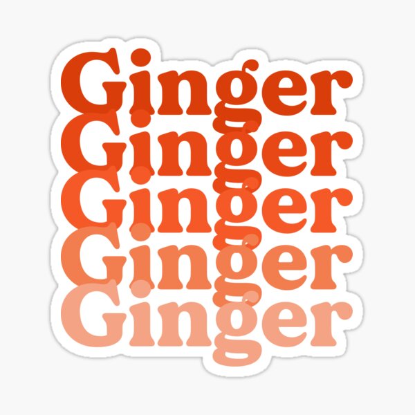 "Retro Ginger Redhead Girl Women Vintage Red Hair" Sticker by 14thFloor ...