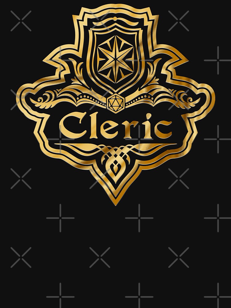 "Cleric DnD Class Emblem for role players gift" T-shirt for Sale by ...