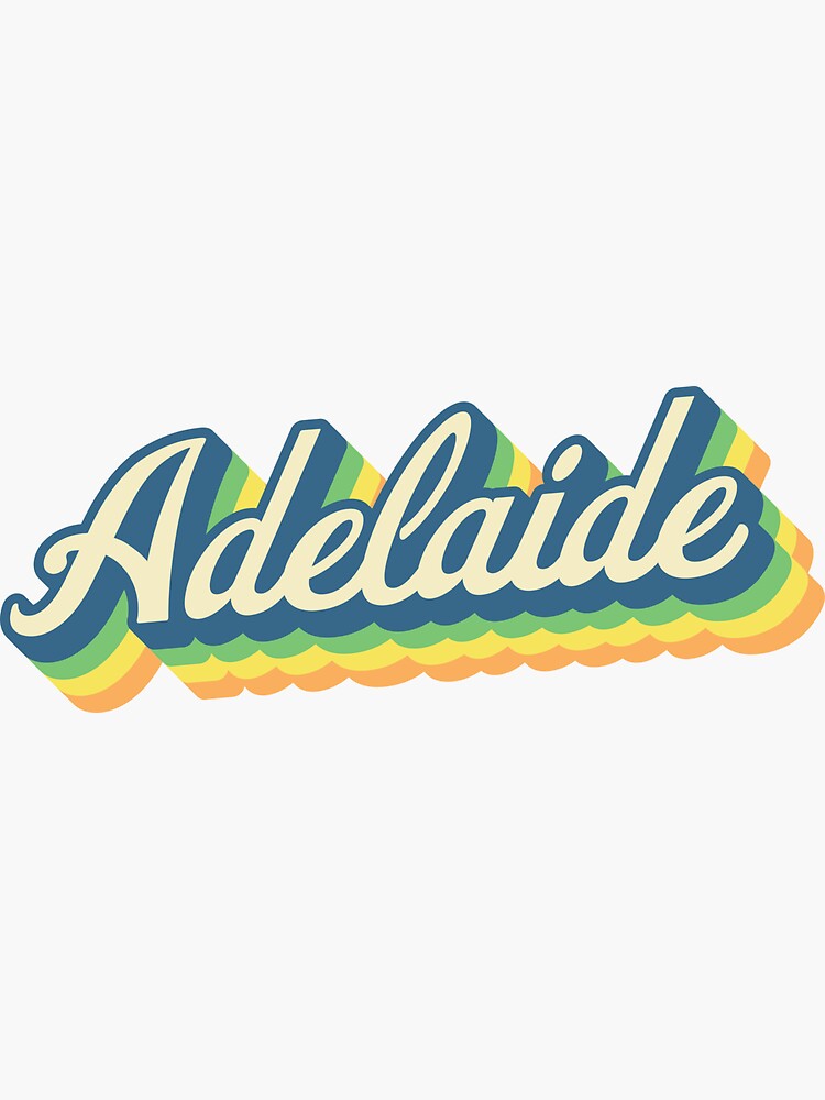 "Adelaide Australia Retro City" Sticker for Sale by VintageRetroDep ...
