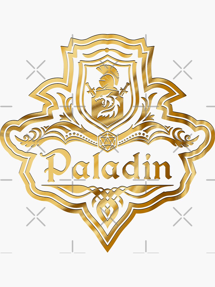 "Paladin DnD Class Emblem for role players gift" Sticker by ...