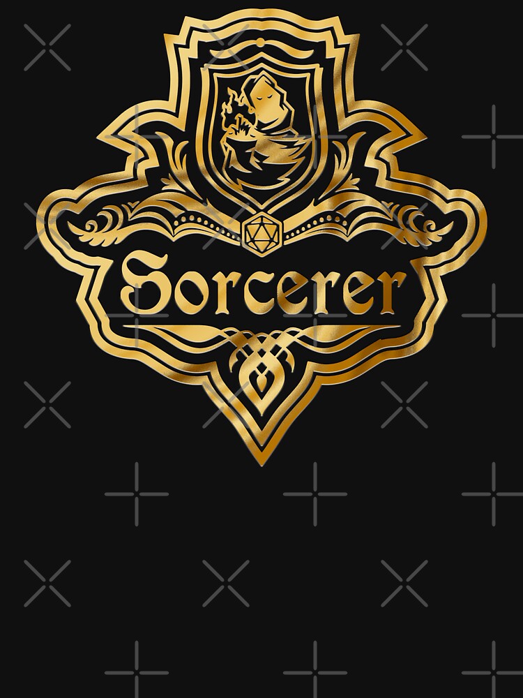"Sorcerer DnD Class Emblem for role players gift" T-shirt for Sale by ...